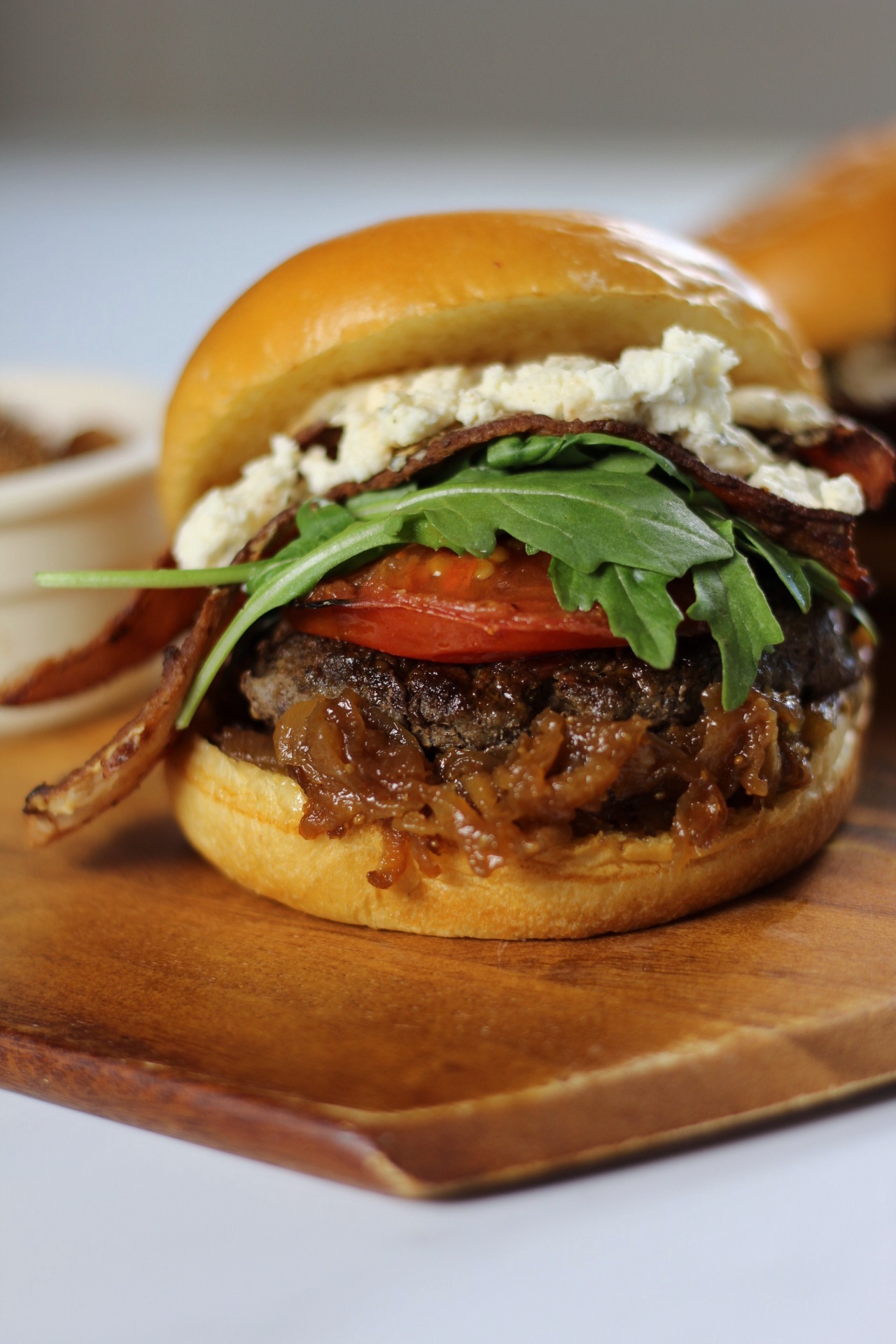 Blended Burger with Goat Cheese and Onion Fig Jam | Jenn's Kitchen Diary